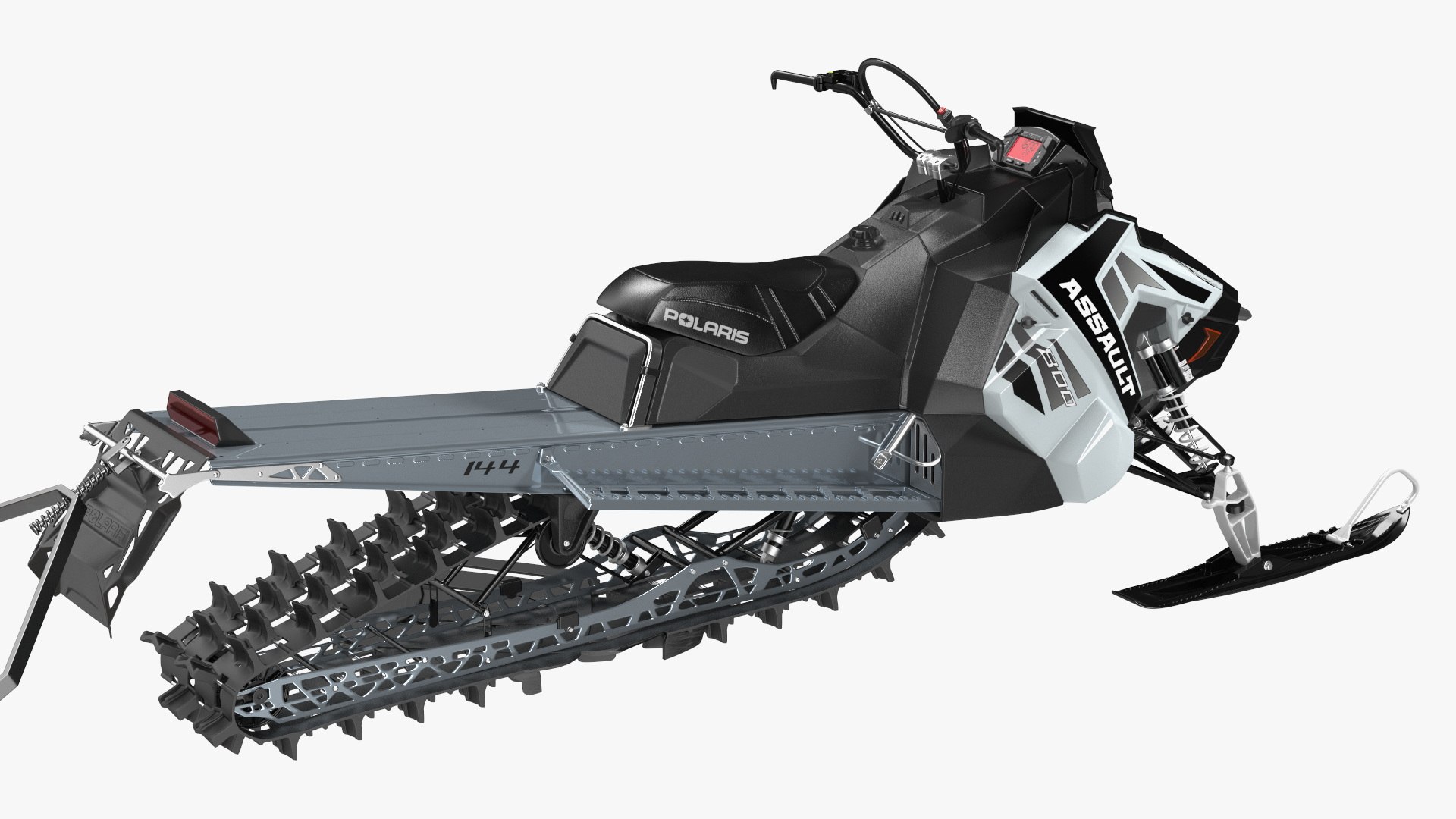 3D Snowmobile Whith Box Freight Sled Rigged Model - TurboSquid 2113823