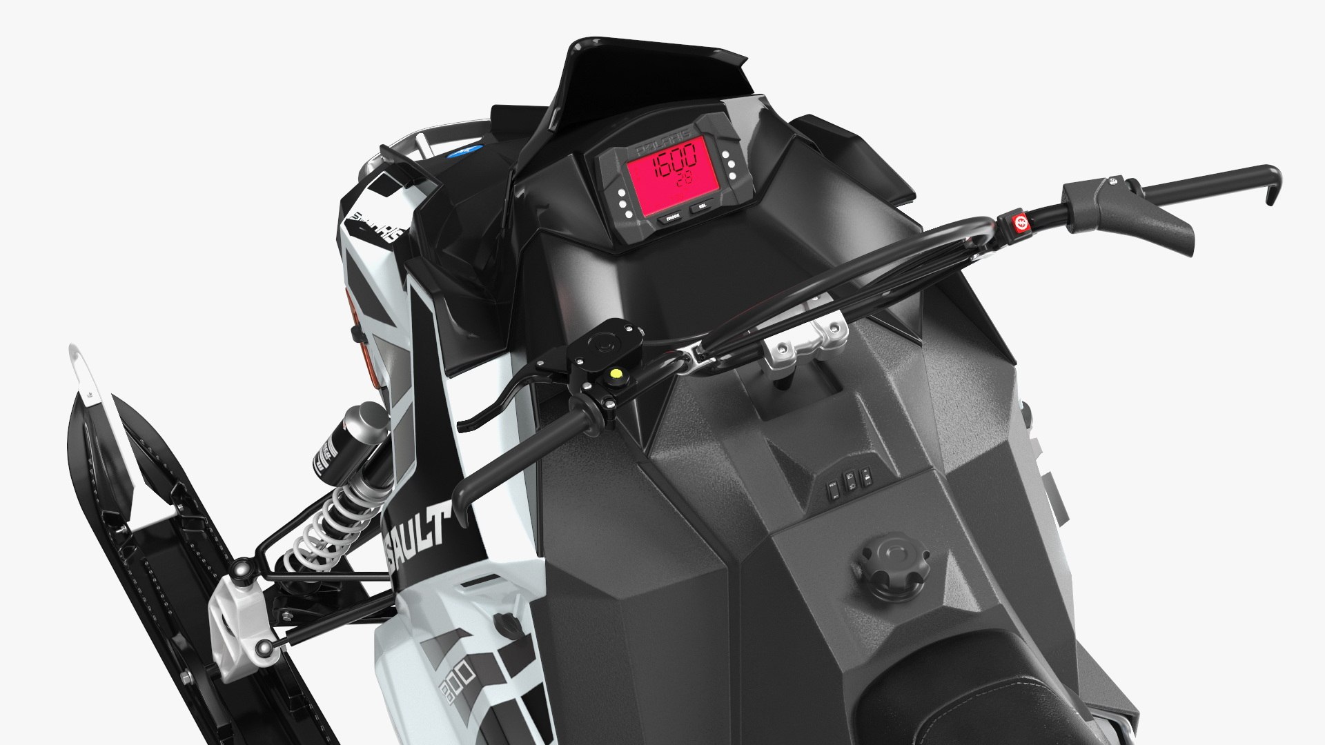 3D Snowmobile Whith Box Freight Sled Rigged Model - TurboSquid 2113823