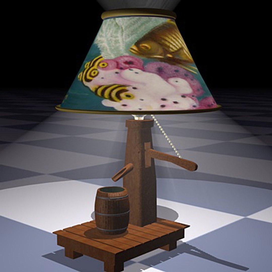 3d c4d pump lamp