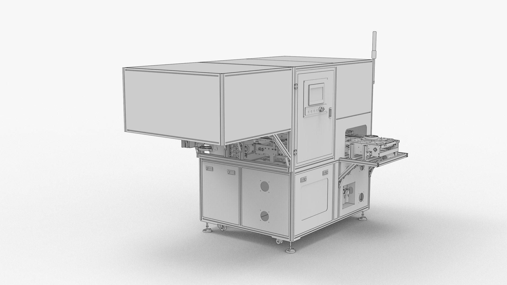 Automatic Dynamic Balance Measurement Transfer Machine 3D Model ...