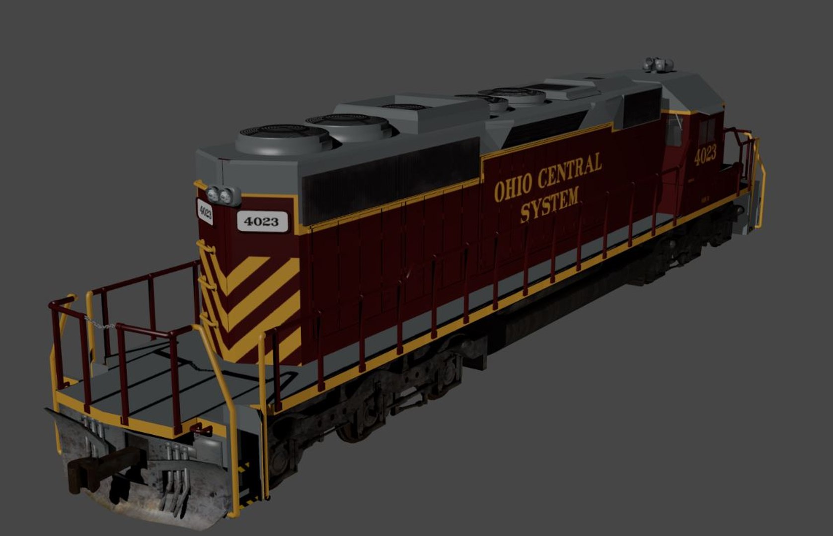 Sd40-2 Locomotive 3D Model - TurboSquid 1272339