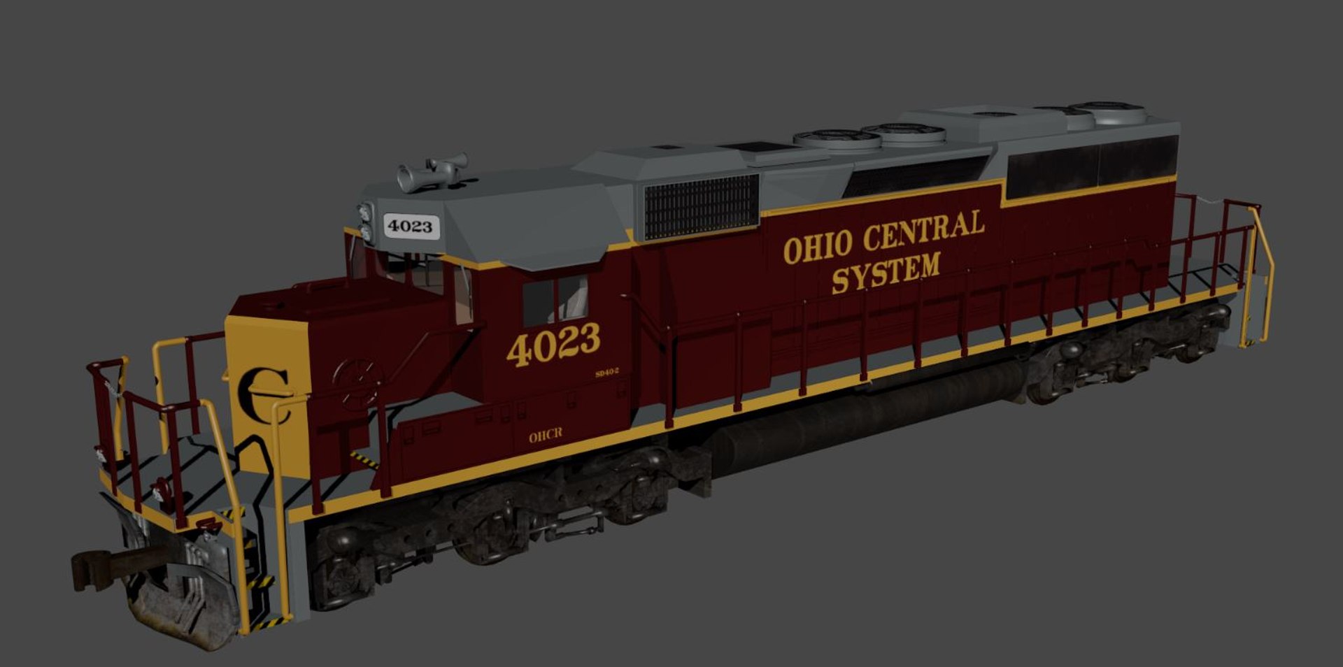 Sd40-2 Locomotive 3D Model - TurboSquid 1272339
