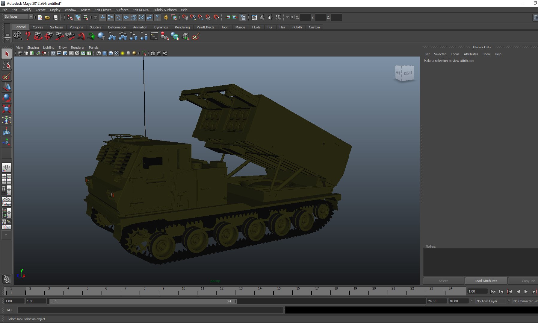 M270 mlrs rocket 3D model - TurboSquid 1490325