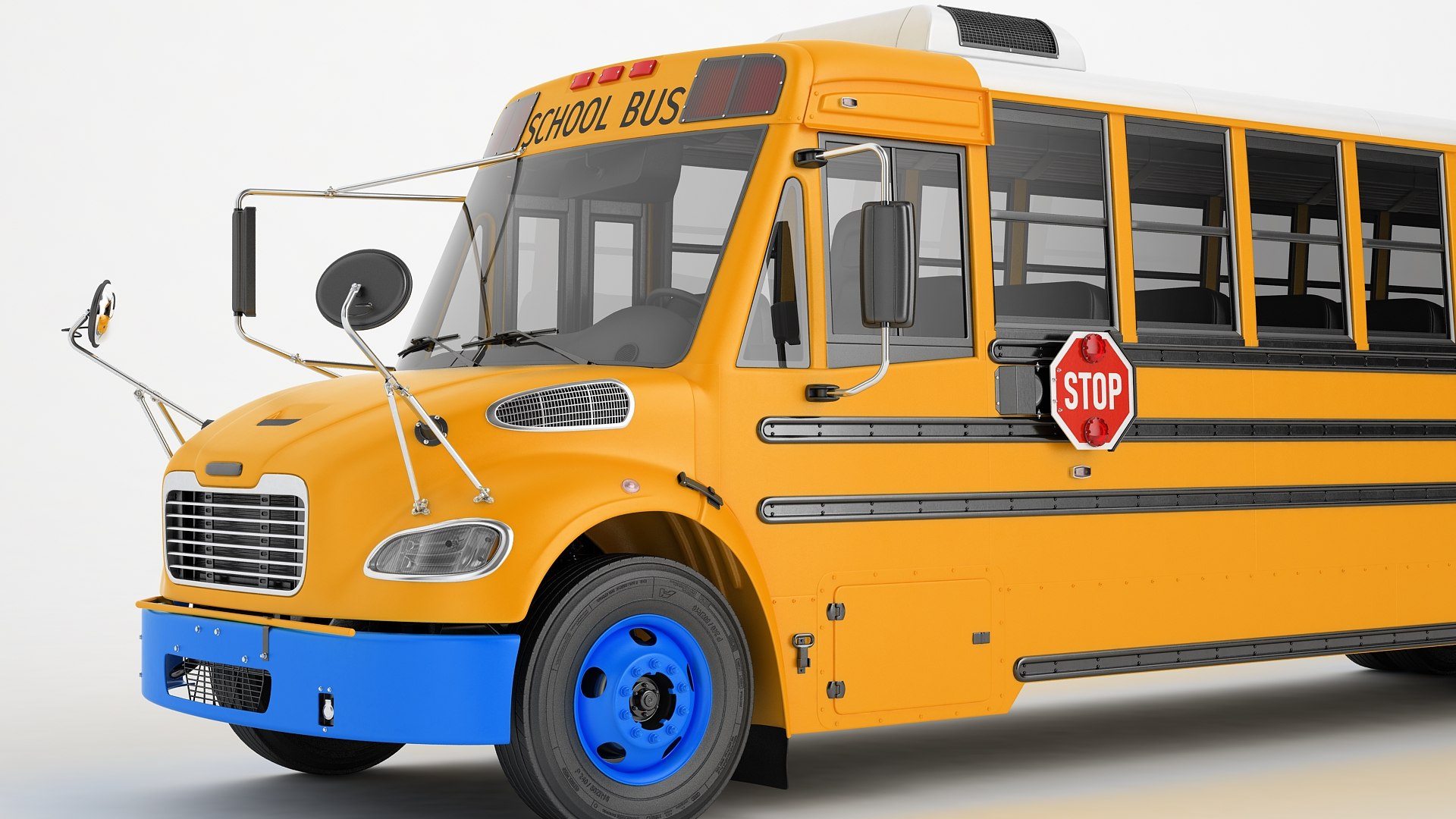 3D Electric School Bus Generic 01 Model - TurboSquid 1937164