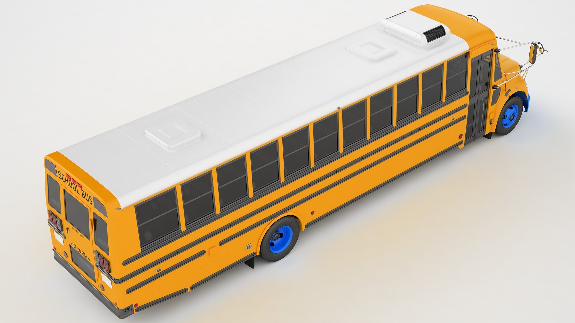 3D Electric School Bus Generic 01 Model - TurboSquid 1937164