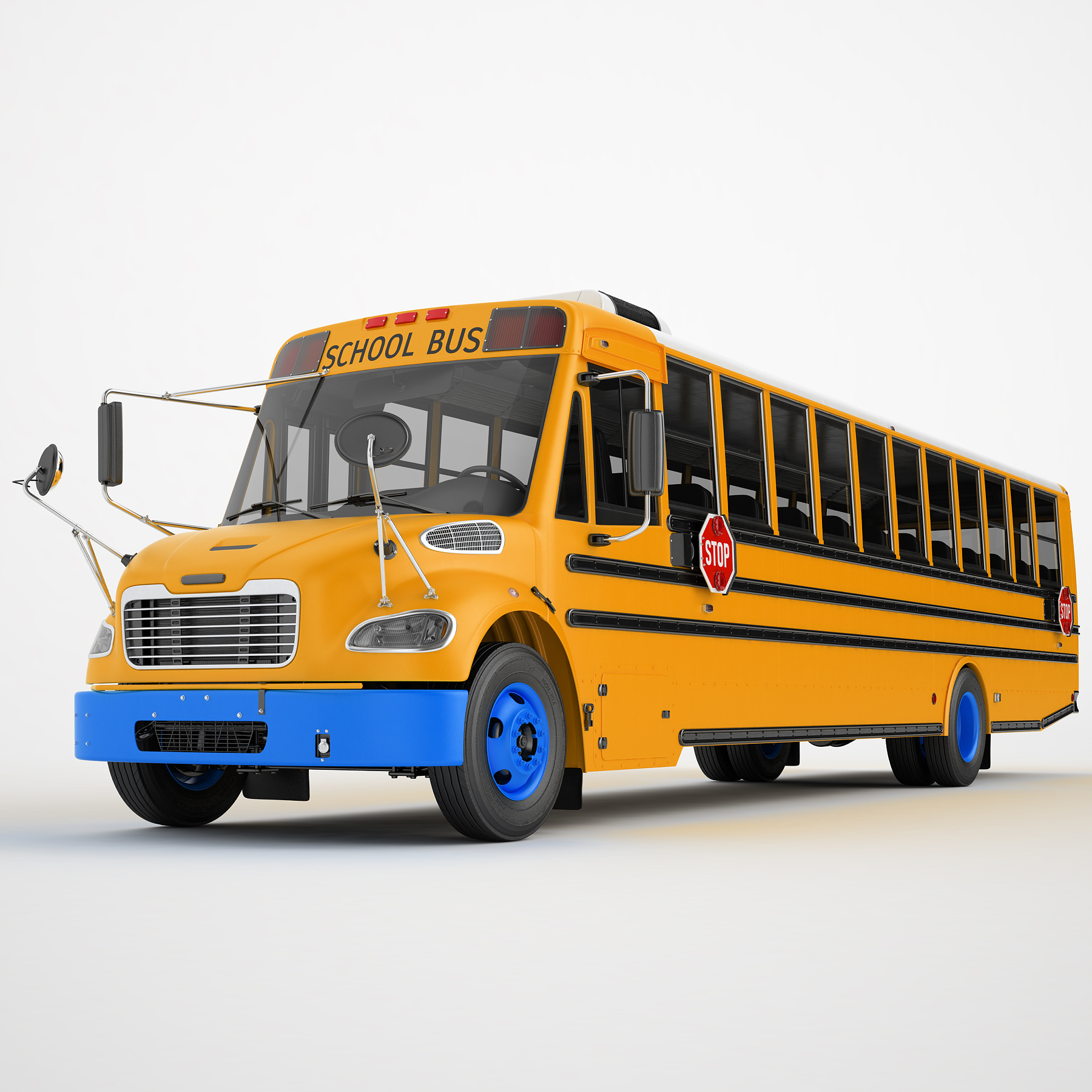 3D Electric School Bus Generic 01 model - TurboSquid 1937164