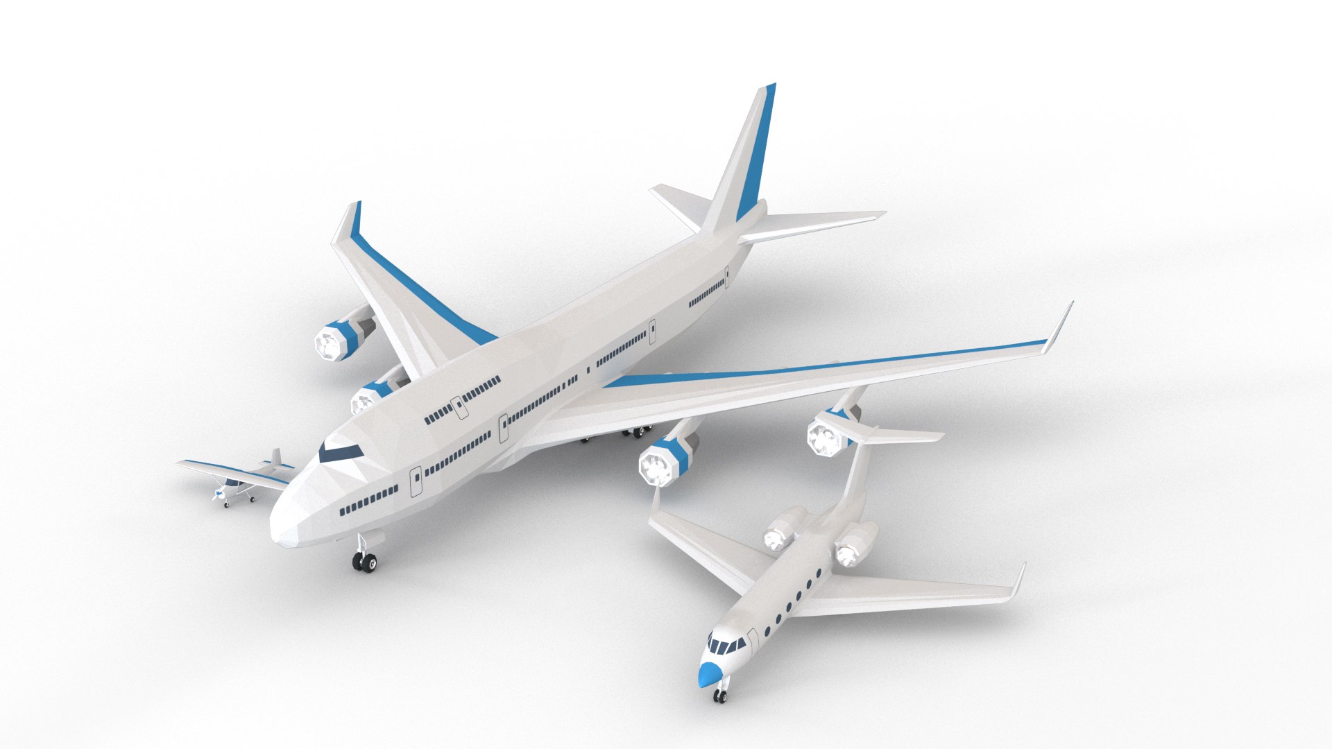 3D Model Planes Low Poly - TurboSquid 1985410