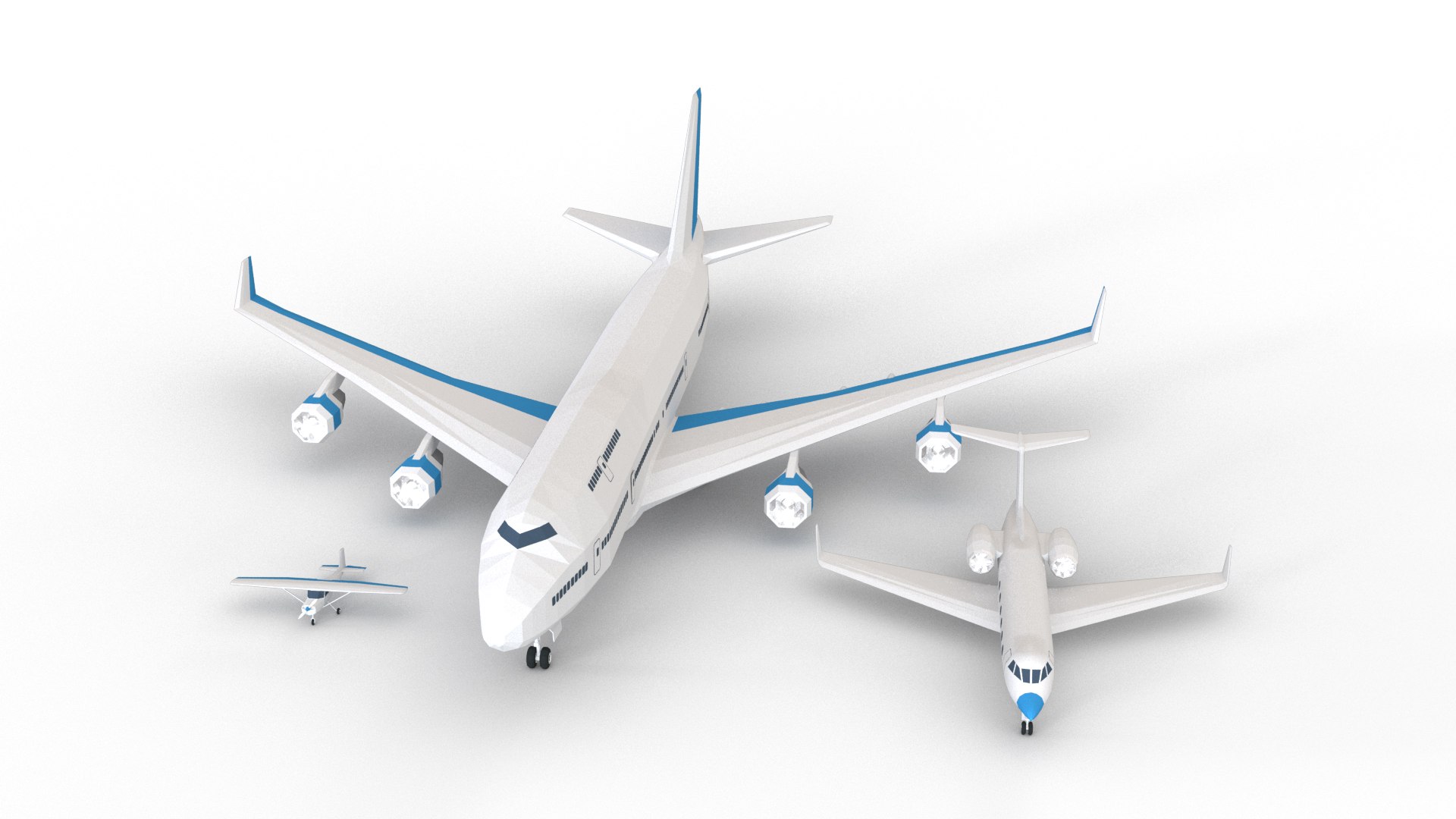 3D Model Planes Low Poly - TurboSquid 1985410