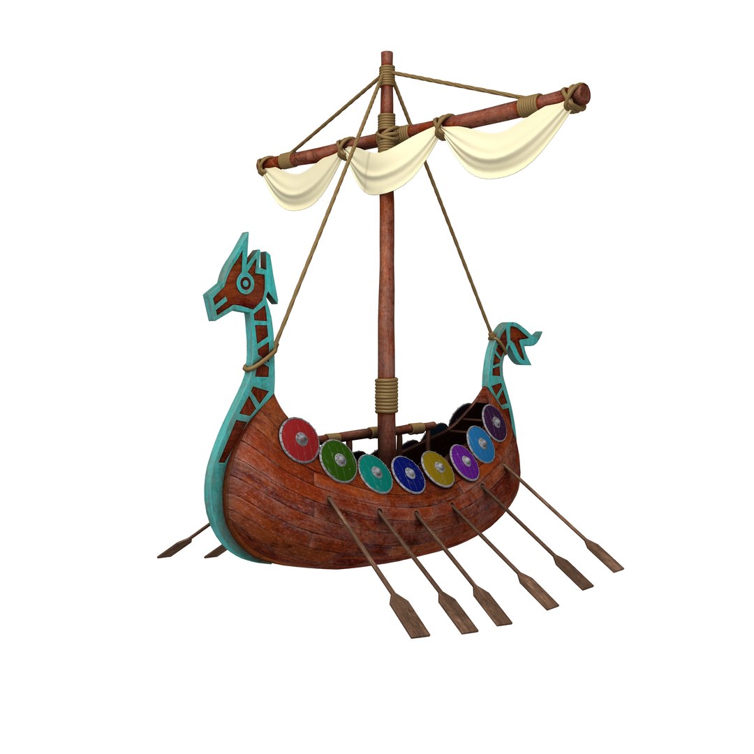 3D Viking Ship Cartoon - TurboSquid 2014780