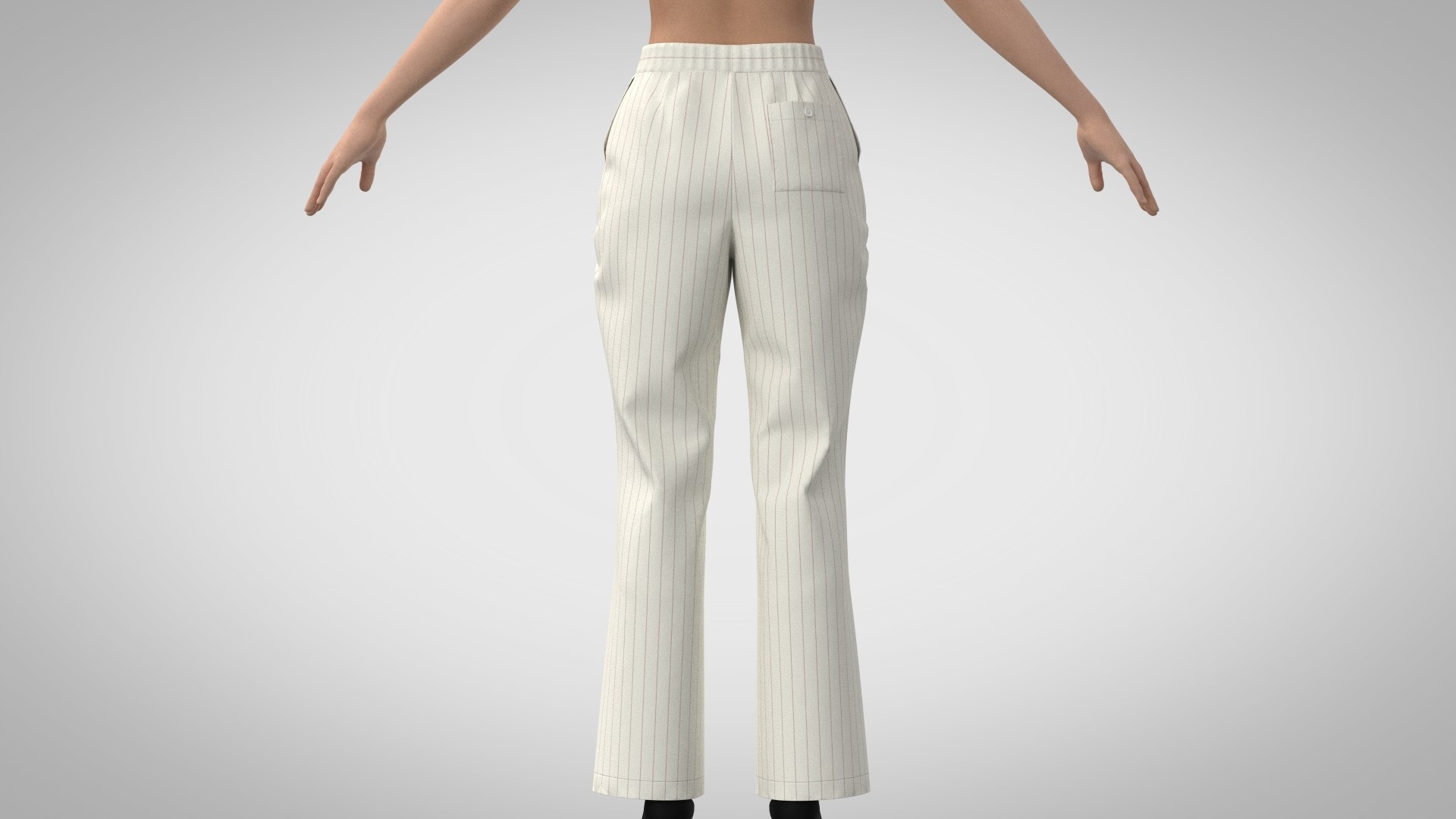 Casual Women Pants 3D Model - TurboSquid 2037879