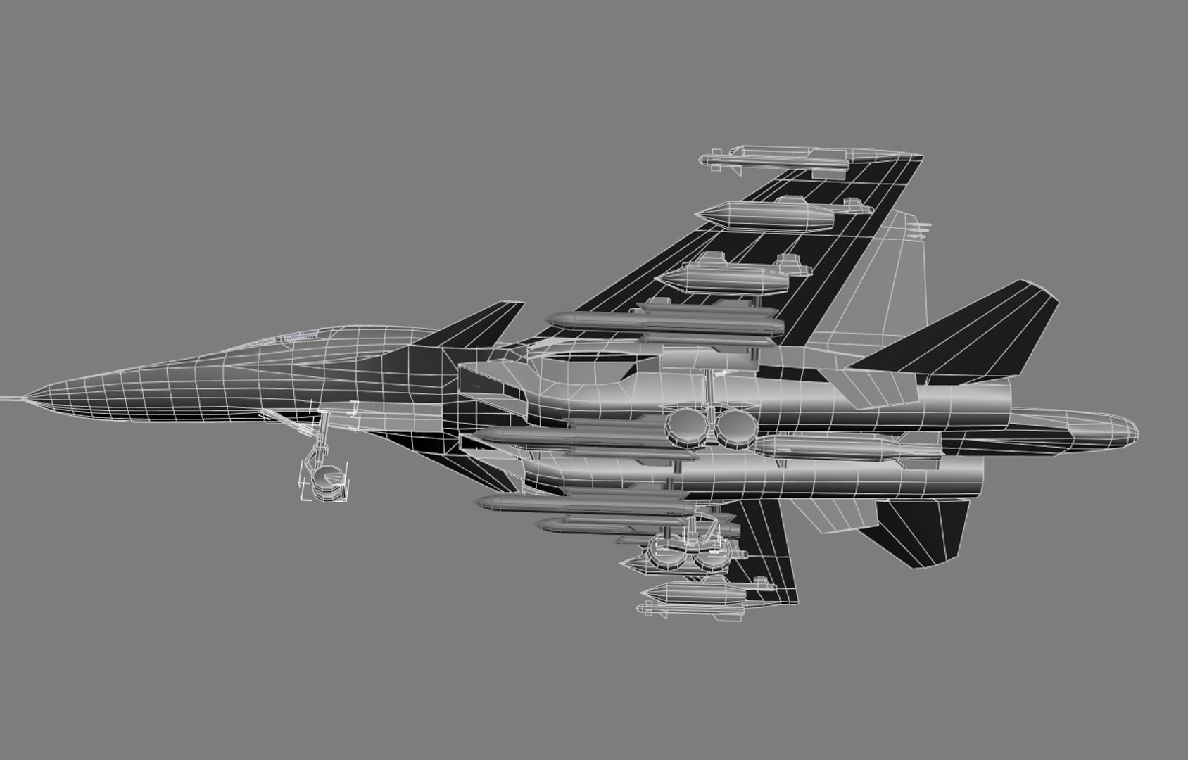 3d Model Su-34 Strike