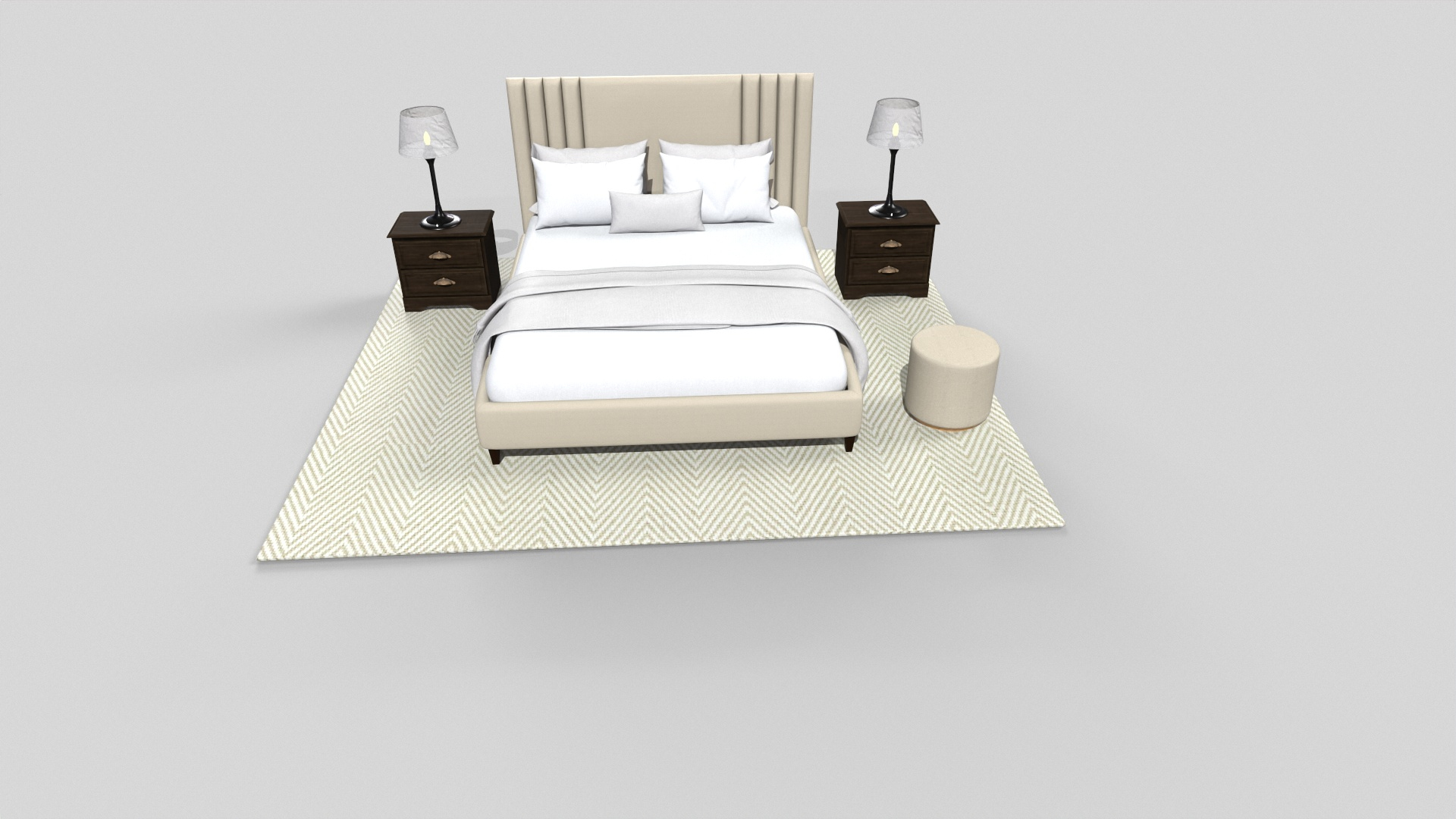 3D Bed - TurboSquid 2150009