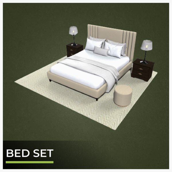 modelo 3d Cama - TurboSquid 2150009
