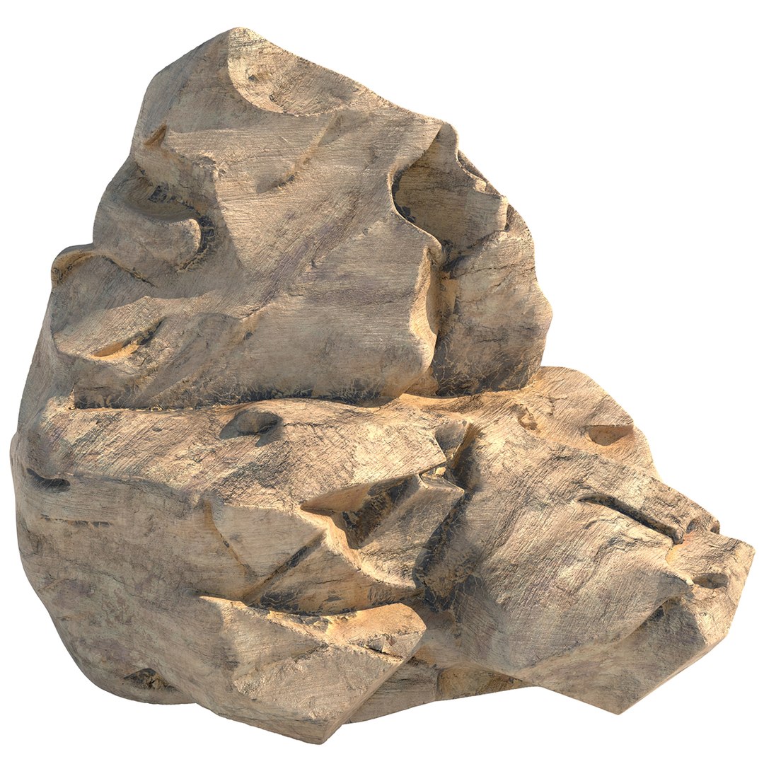 Sandstone Rock Cliff Model - TurboSquid 2437296