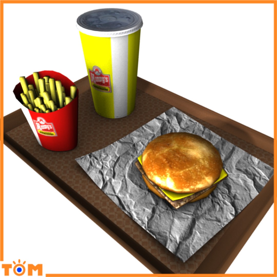 Fast Food 3d Obj