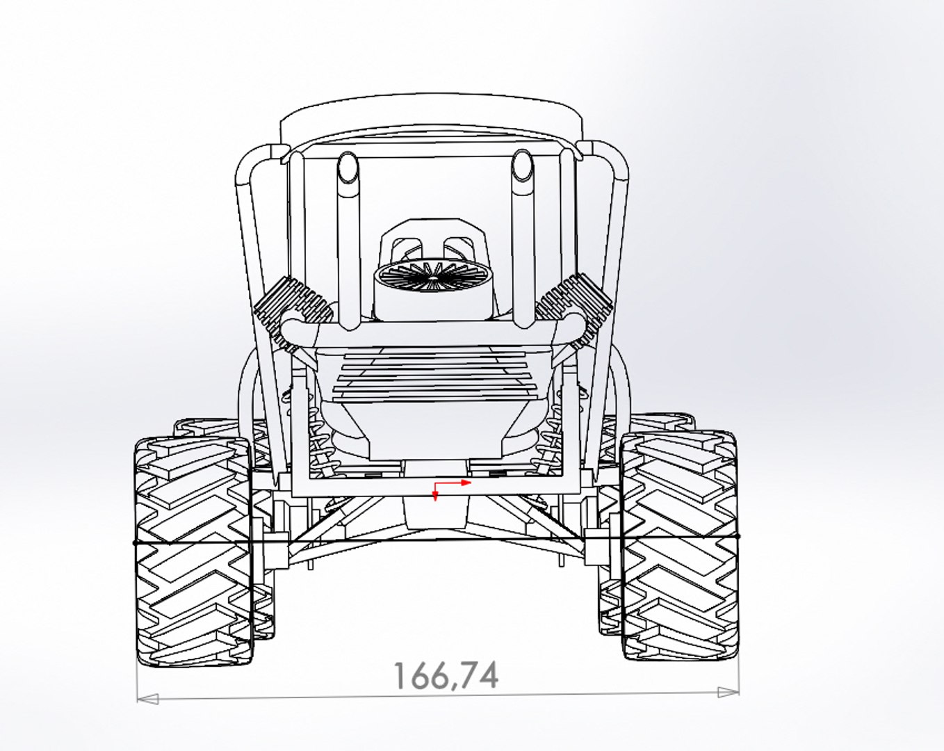 3d Homemade Blue Buggy Car Model