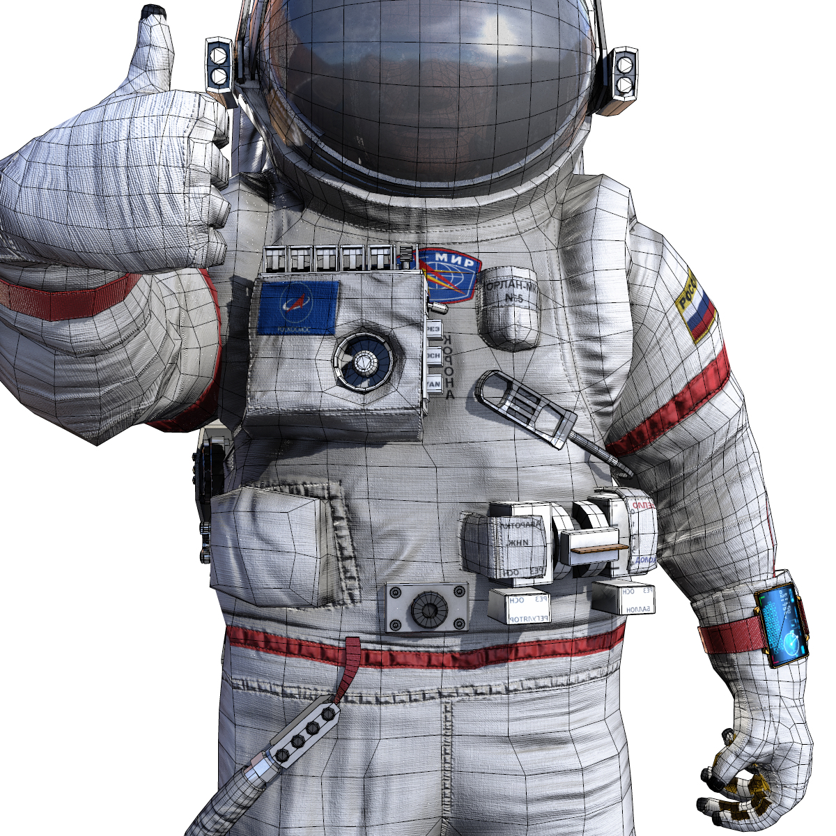 3D space suit orlan mks model - TurboSquid 1258847