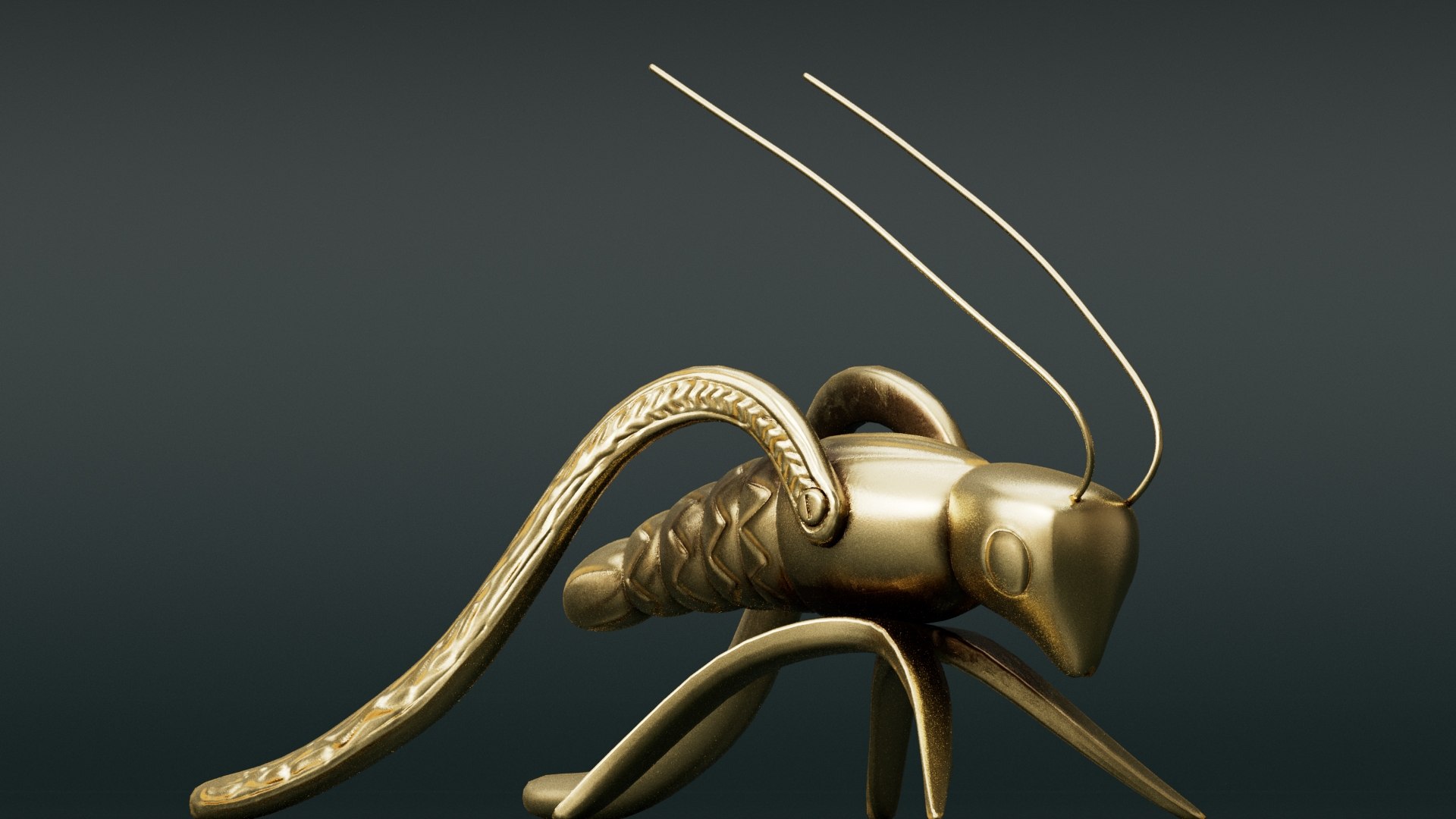 Silikou Brass Cricket 3D Model - TurboSquid 1913835