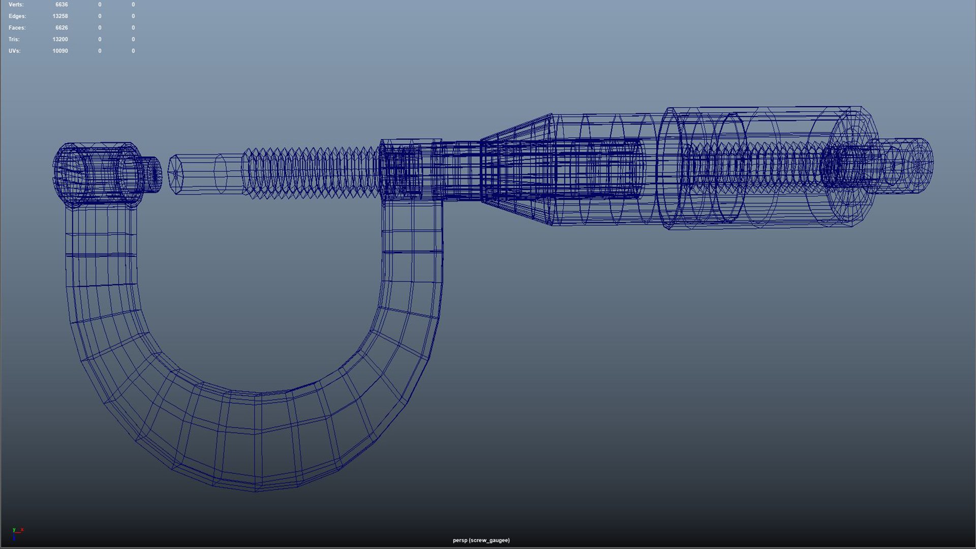 Screw Gauge 3D - TurboSquid 2327264