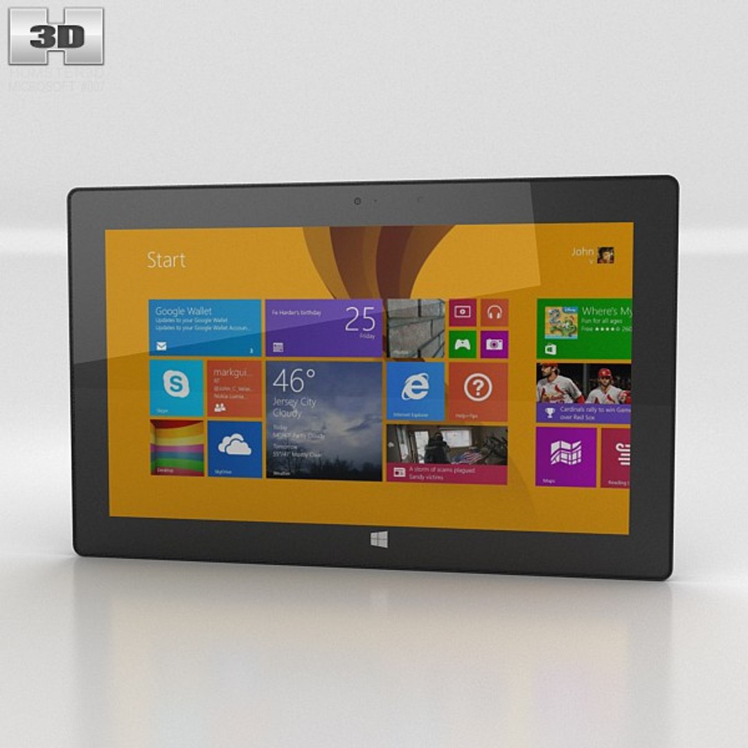 3d Microsoft Surface Pro Model
