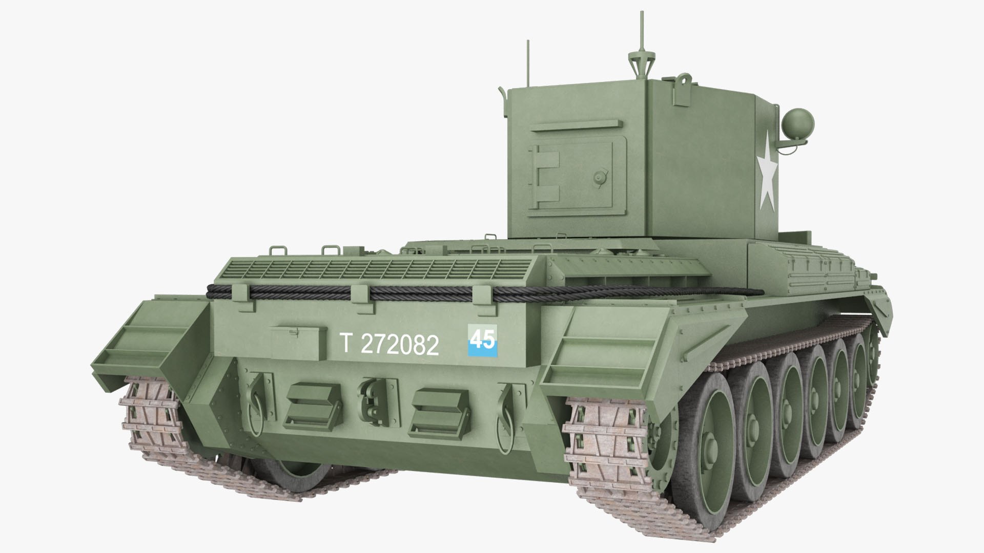 Cruiser Tank Challenger A30 Model - TurboSquid 1617117