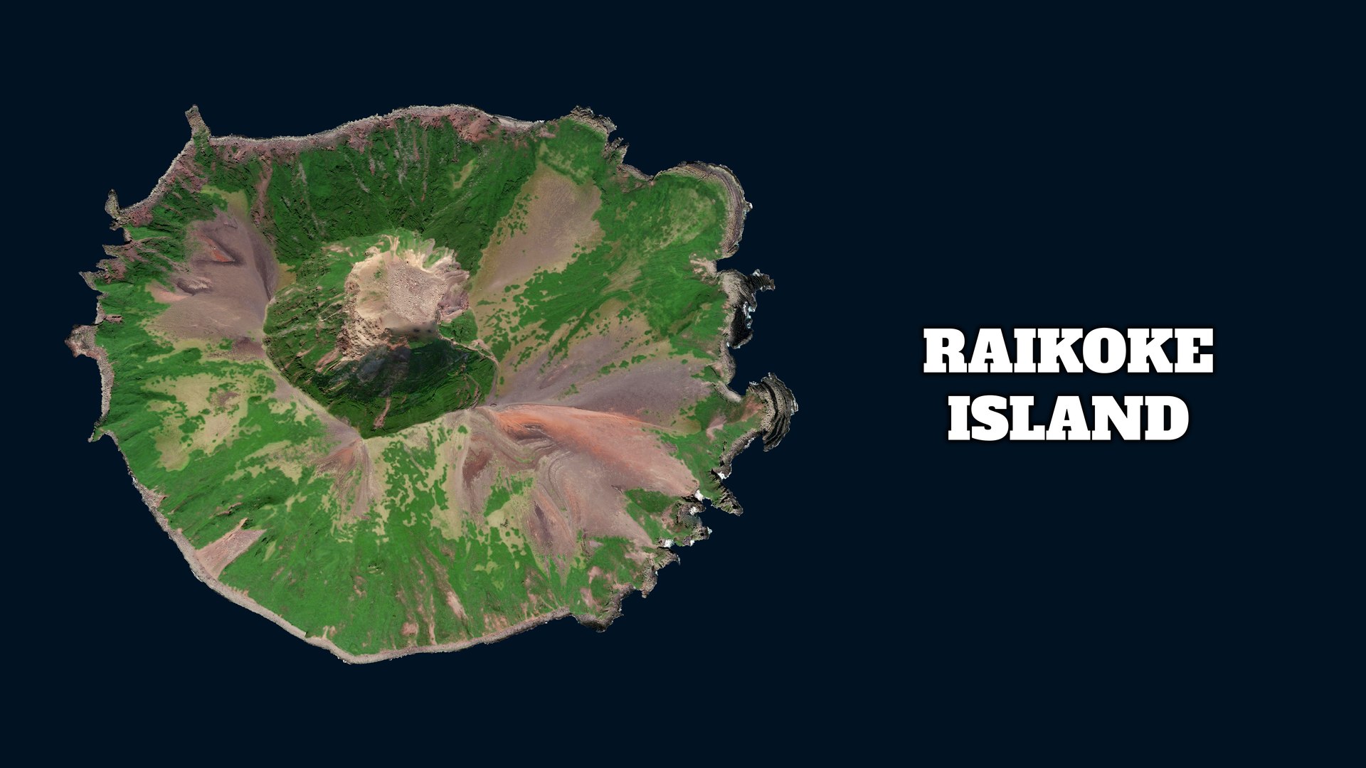Raikoke Island Kuril Archipelago Middle Kurils Russia 3D model ...