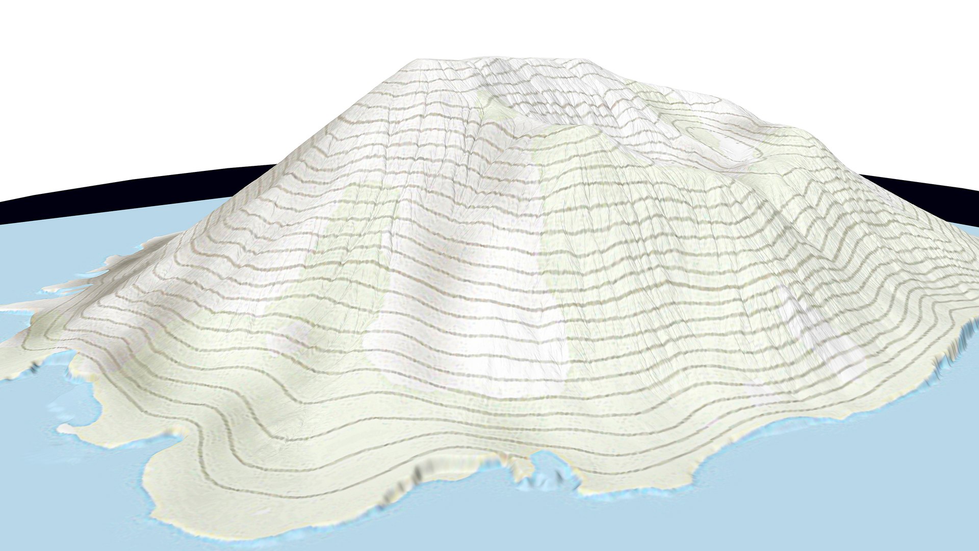 Raikoke Island Kuril Archipelago Middle Kurils Russia 3D Model ...