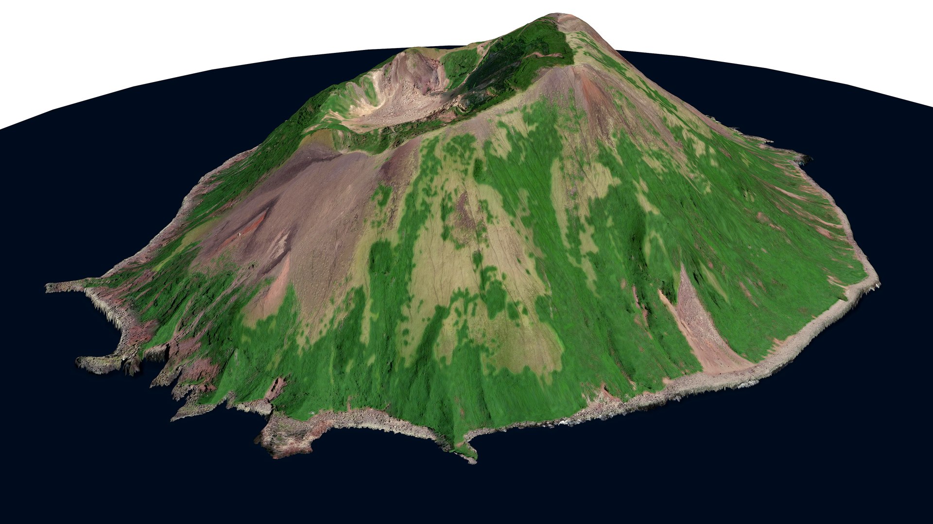 Raikoke Island Kuril Archipelago Middle Kurils Russia 3D Model ...