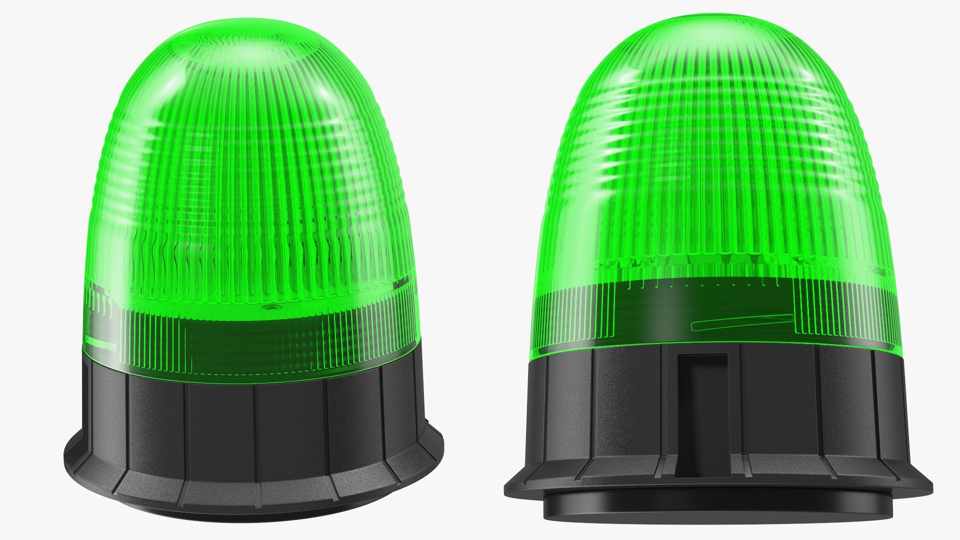 3D Warning Beacon Light Green Model - TurboSquid 1708260