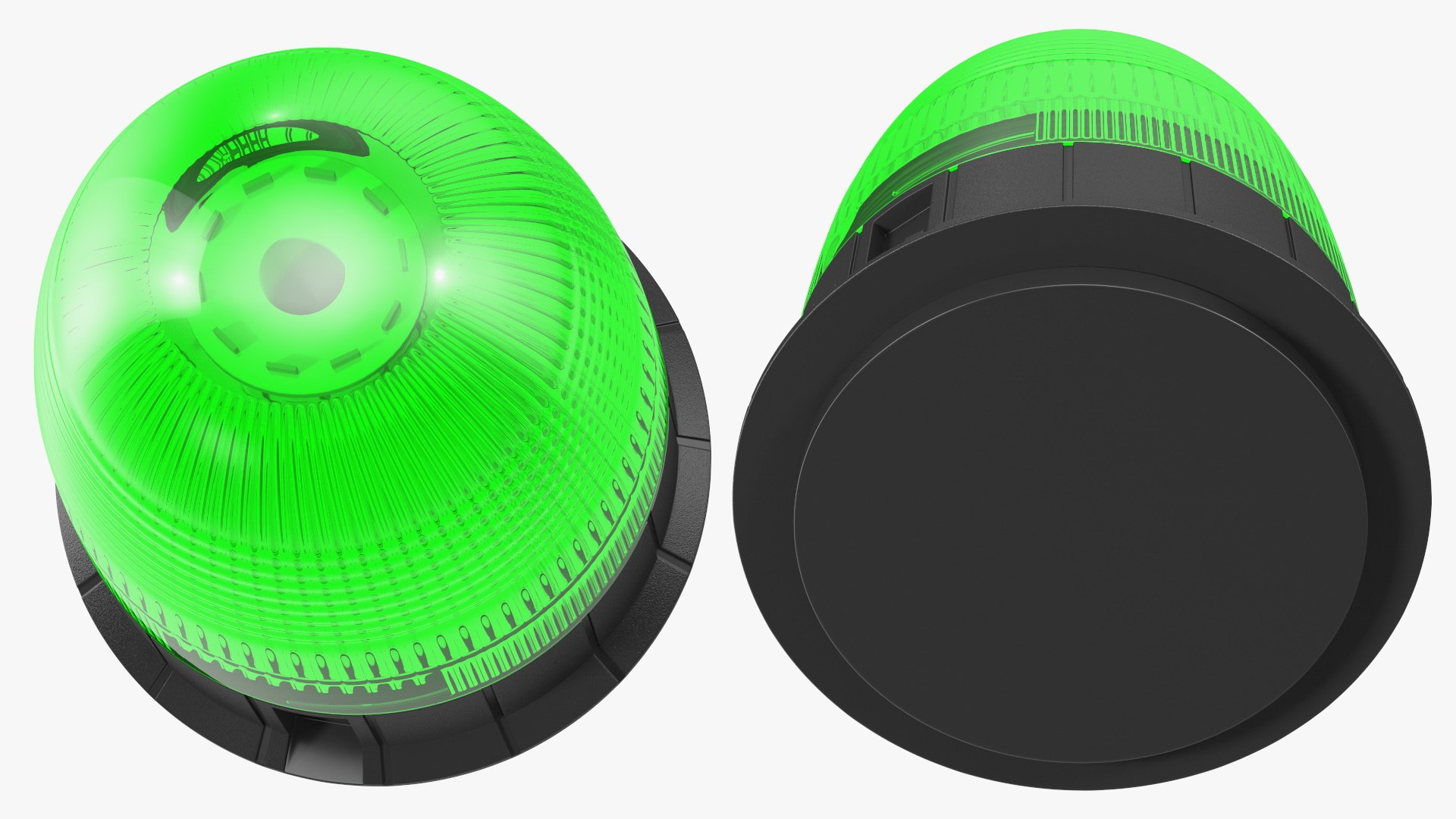 3D Warning Beacon Light Green Model - TurboSquid 1708260