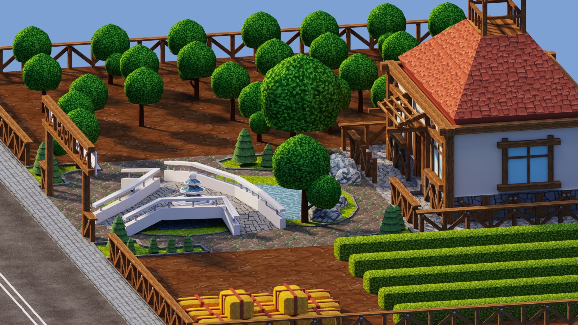 3D Farm Model - TurboSquid 1886960