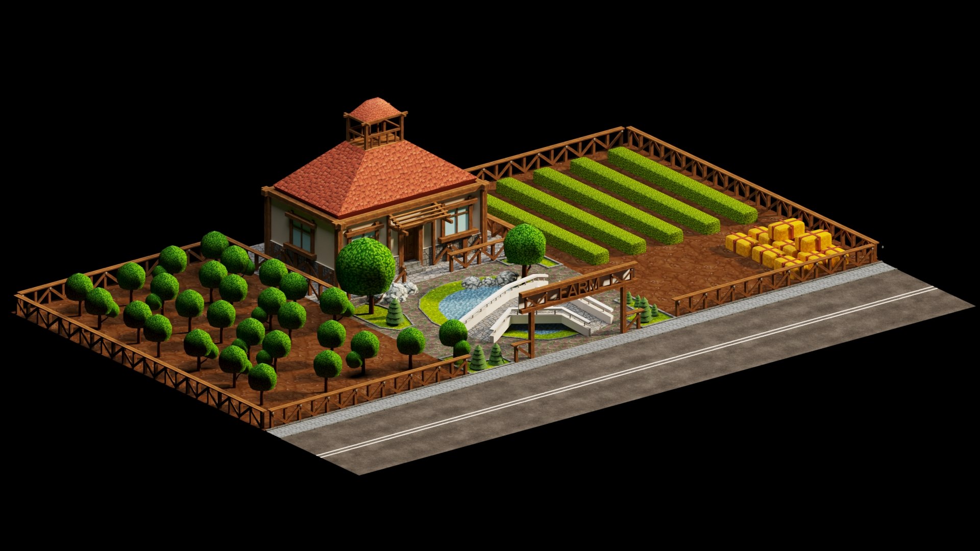 3D Farm Model - TurboSquid 1886960