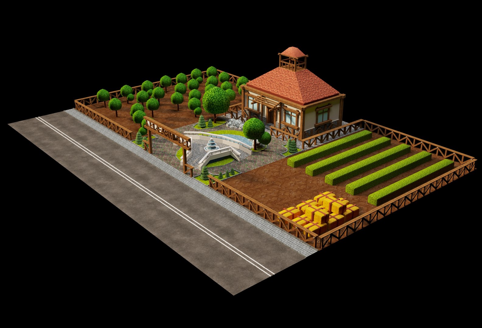 3D Farm Model - TurboSquid 1886960