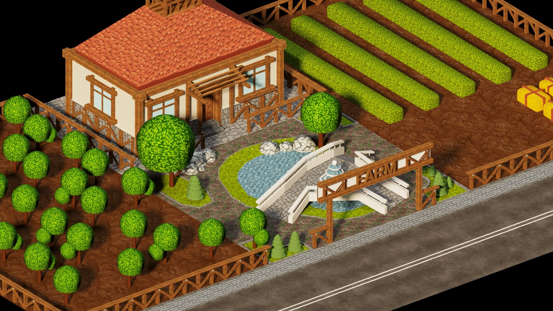 3D Farm Model - TurboSquid 1886960