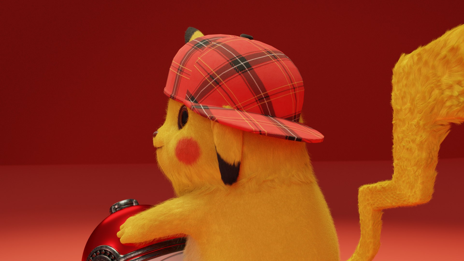 3D model pikachu with pokeball - TurboSquid 2108951