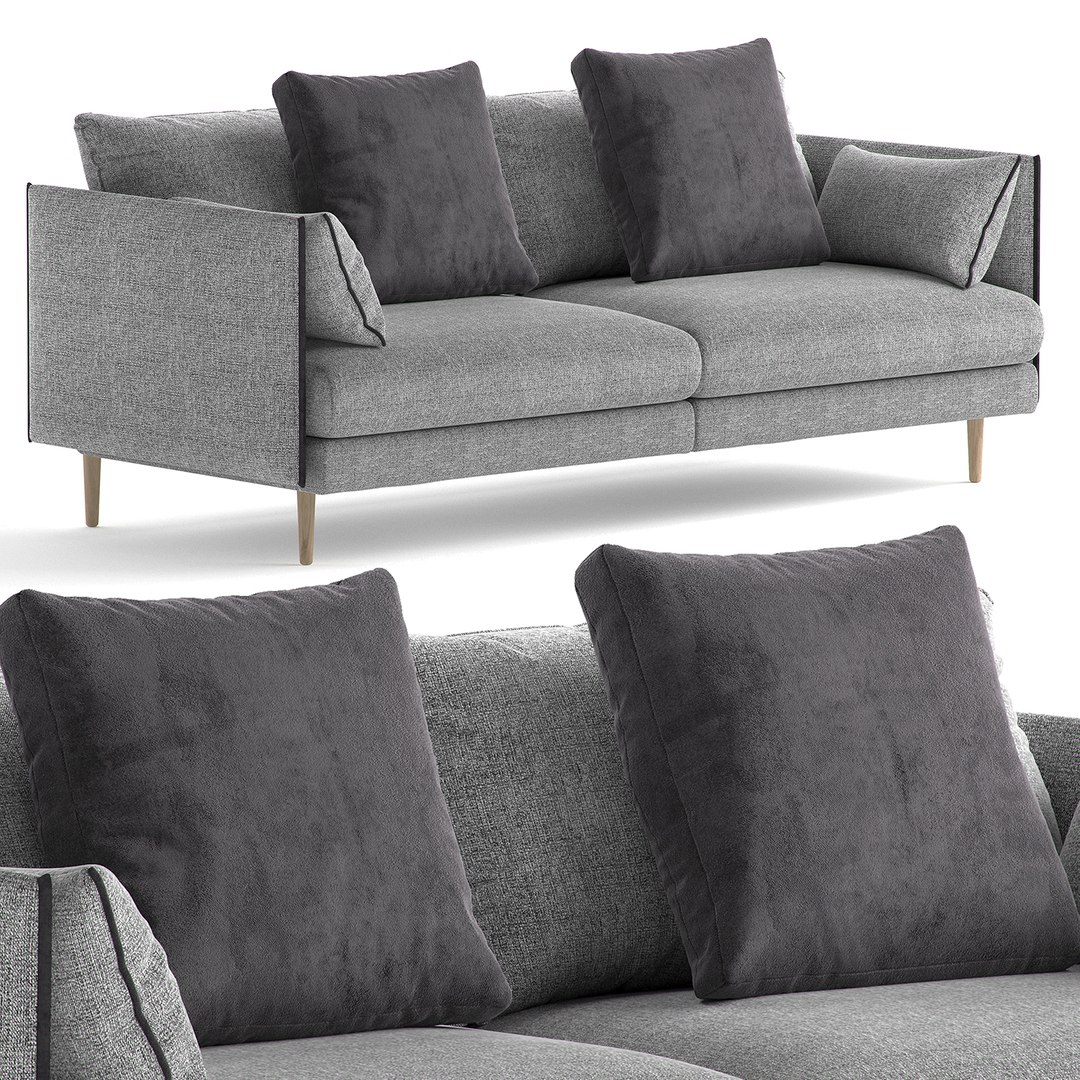 Elle Sofa Model - TurboSquid 1641034