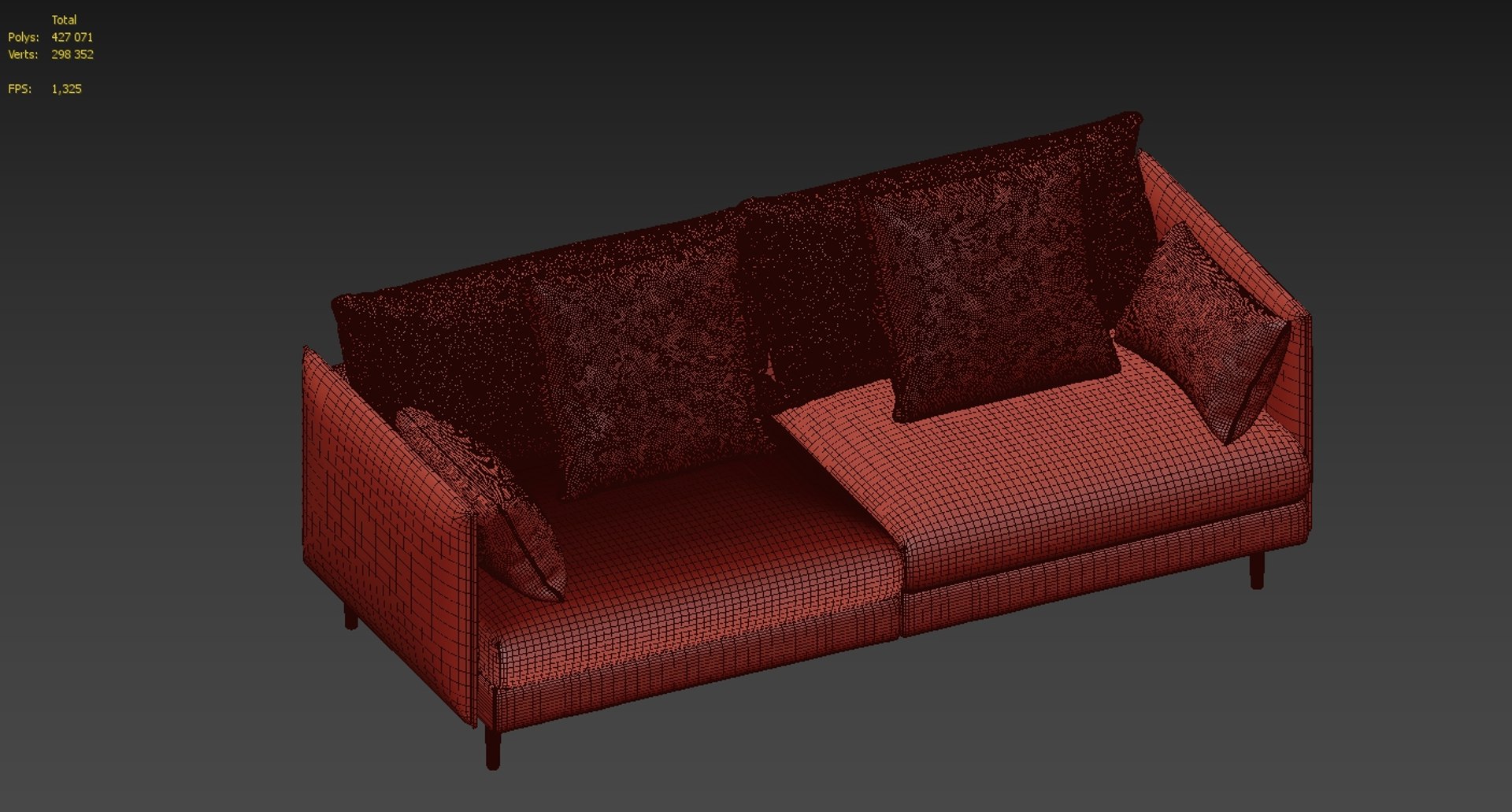 Elle Sofa Model - TurboSquid 1641034