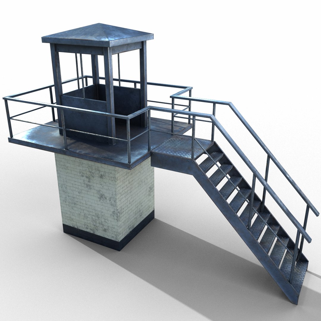 Prison Tower Model - TurboSquid 1217285