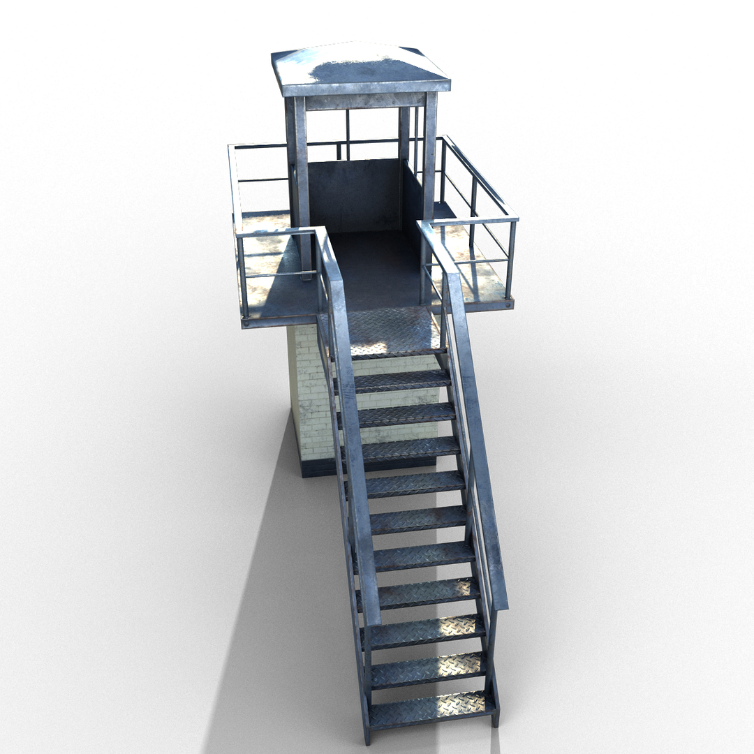 Prison Tower Model - TurboSquid 1217285