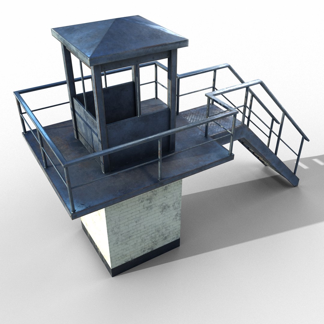 Prison Tower Model - TurboSquid 1217285
