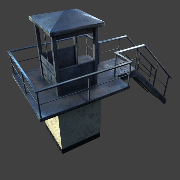 Prison tower model - TurboSquid 1217285