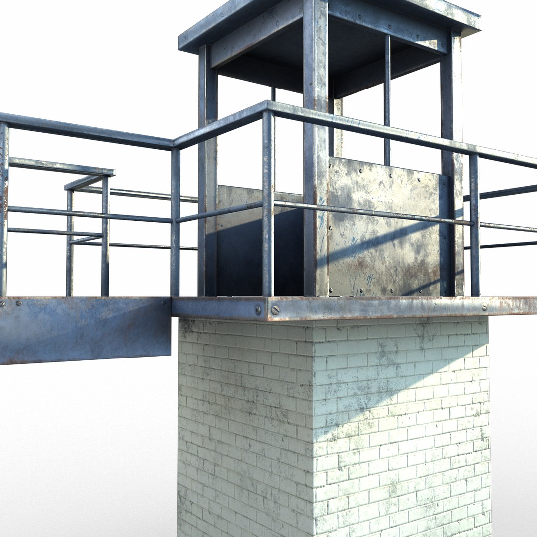 Prison Tower Model - TurboSquid 1217285