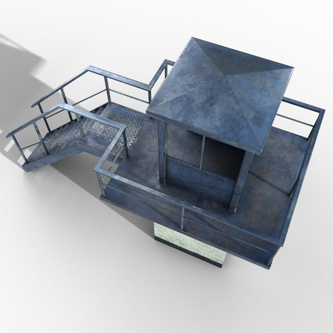 Prison Tower Model - TurboSquid 1217285