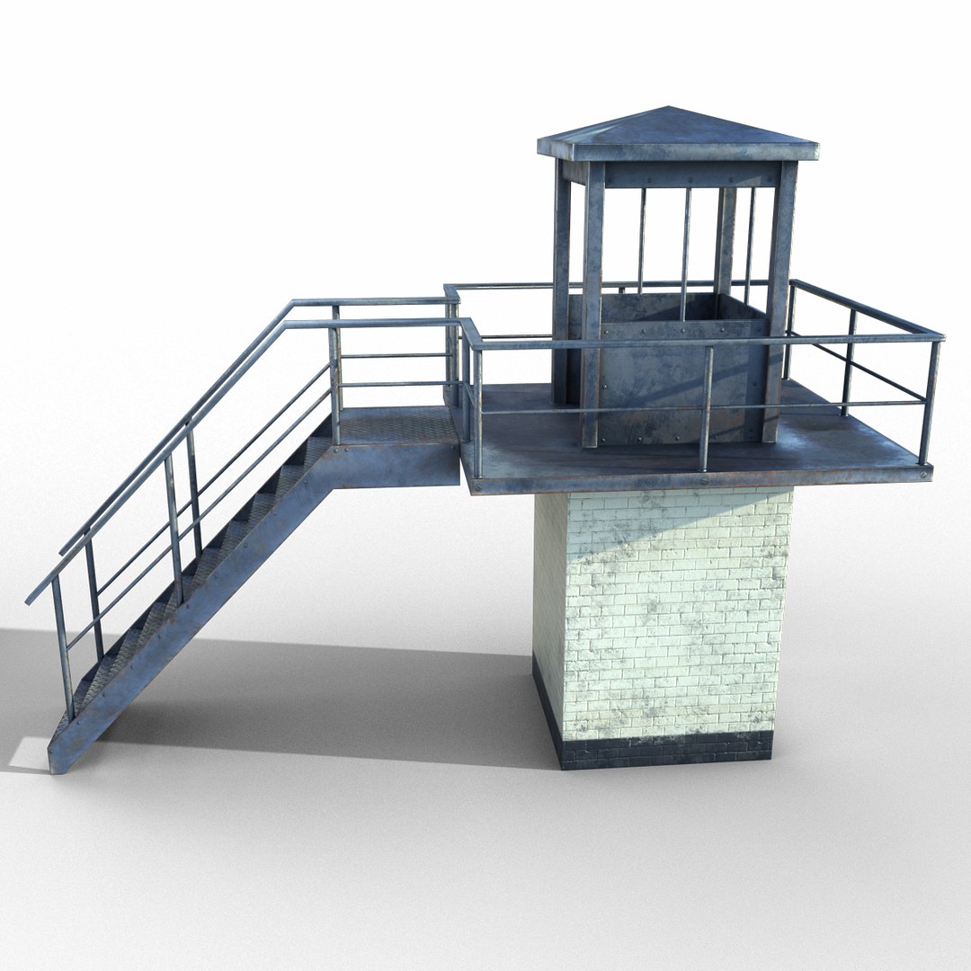 Prison Tower Model - TurboSquid 1217285