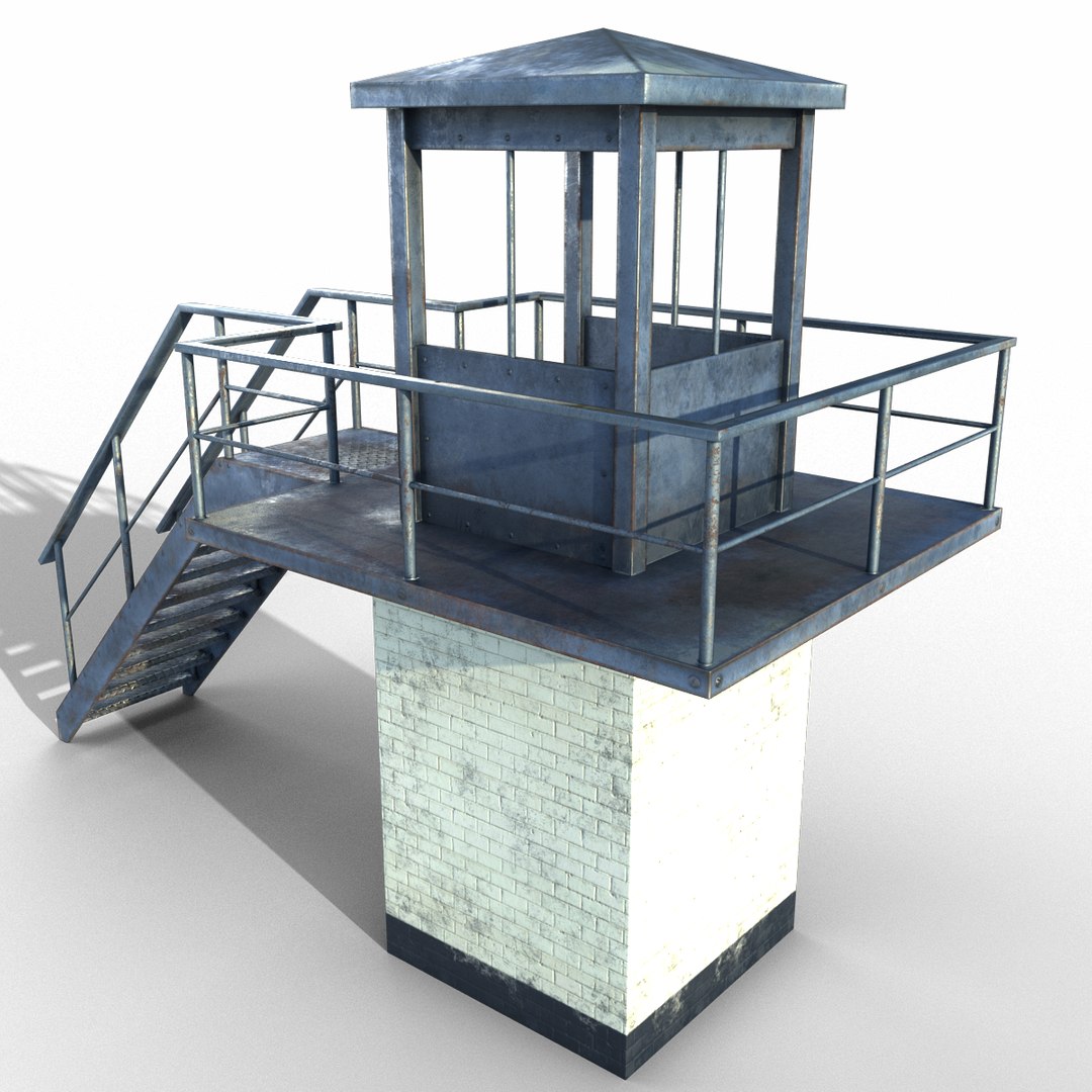 Prison Tower Model - TurboSquid 1217285