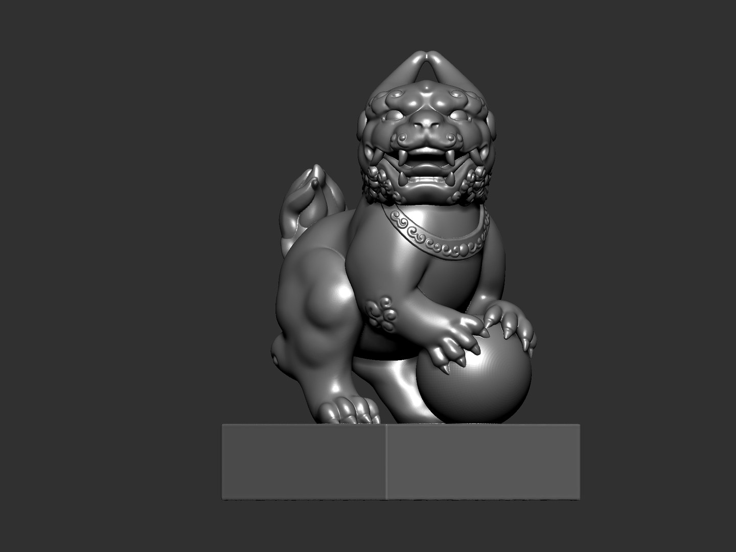 3D Guardian Lion - TurboSquid 2166777