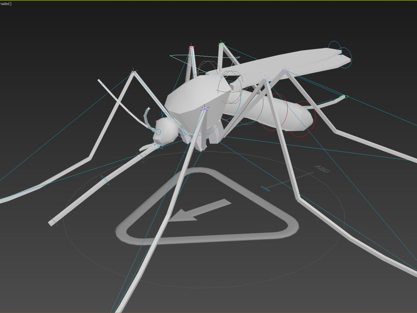 Mosquito Rigged Animate 3d Model
