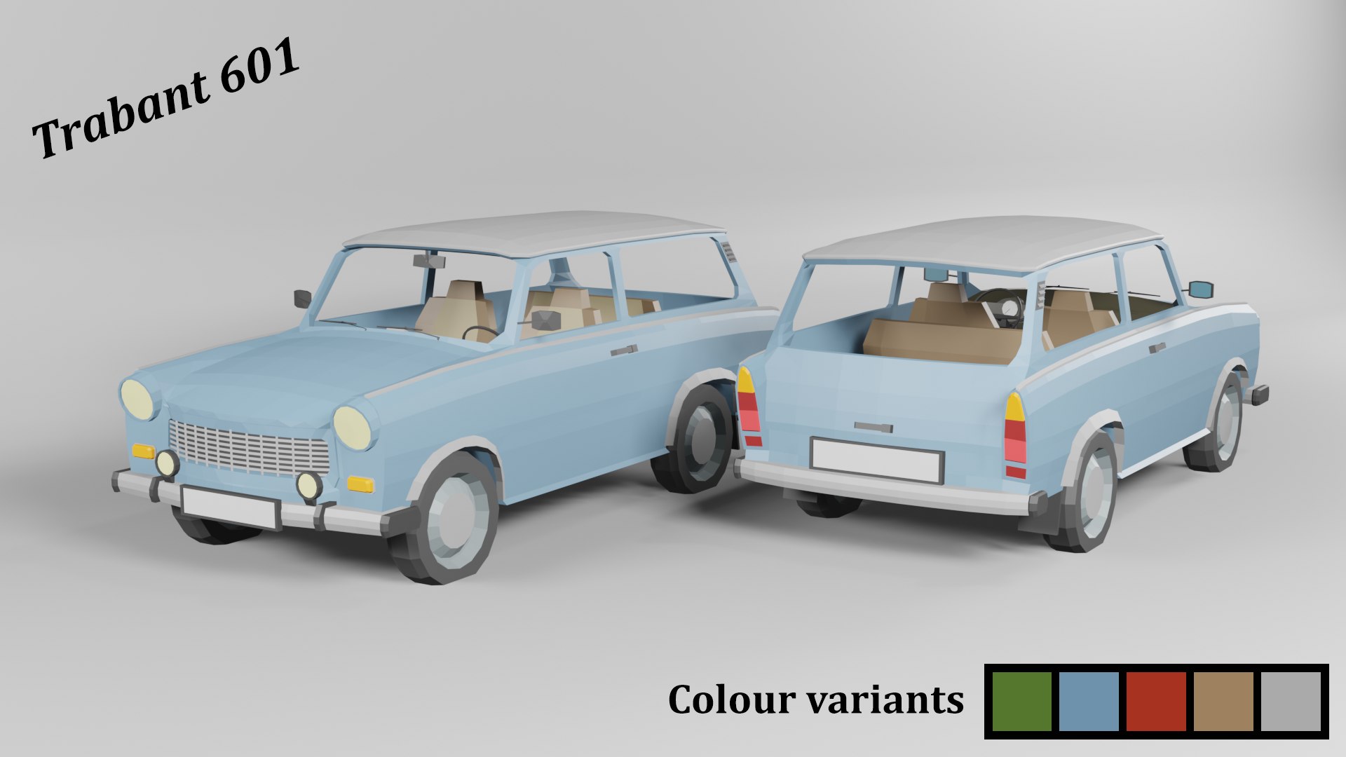 3D Model Trabant 601 Combi - TurboSquid 1689953