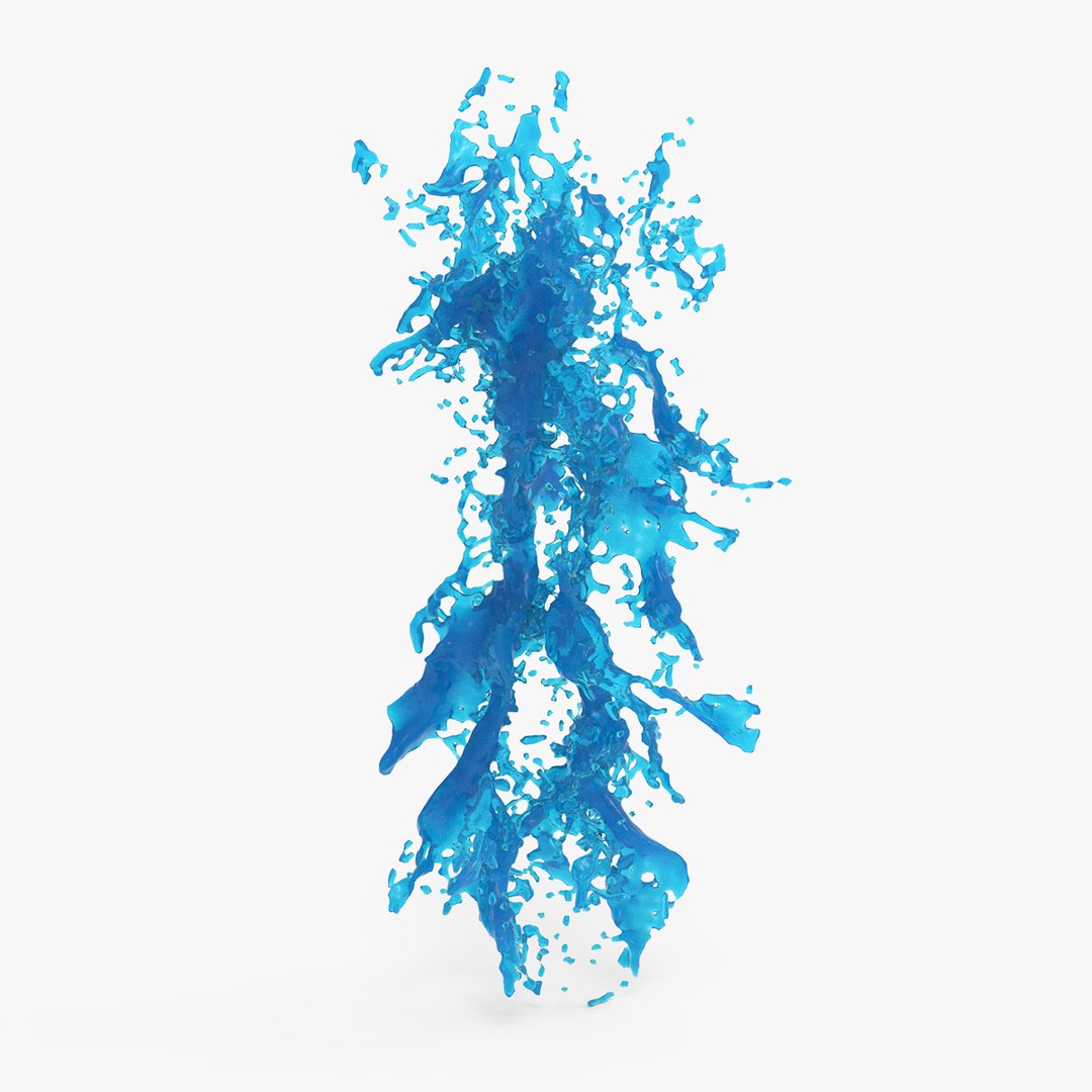 Water blast splash 3D model - TurboSquid 1438945