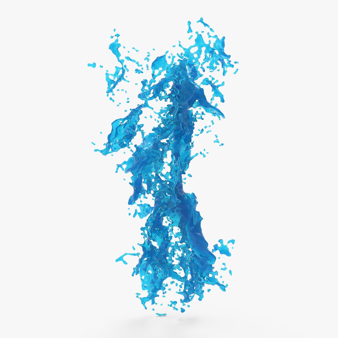 Water blast splash 3D model - TurboSquid 1438945